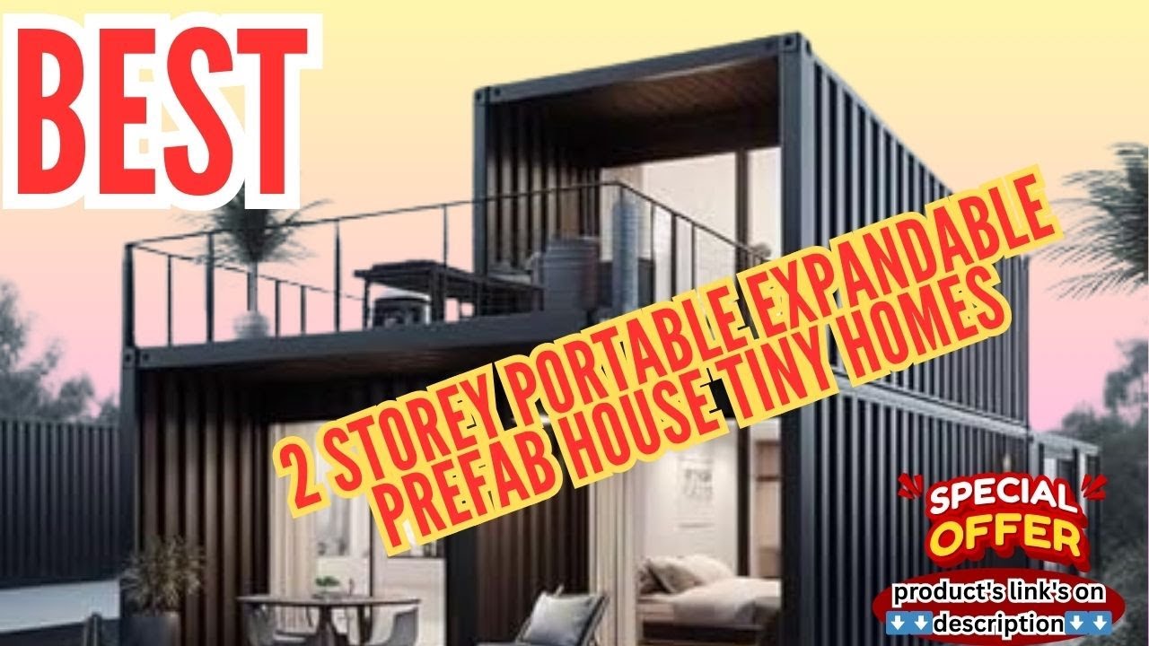 2 Storey Portable Expandable Prefab House Tiny Homes Review - YouTube