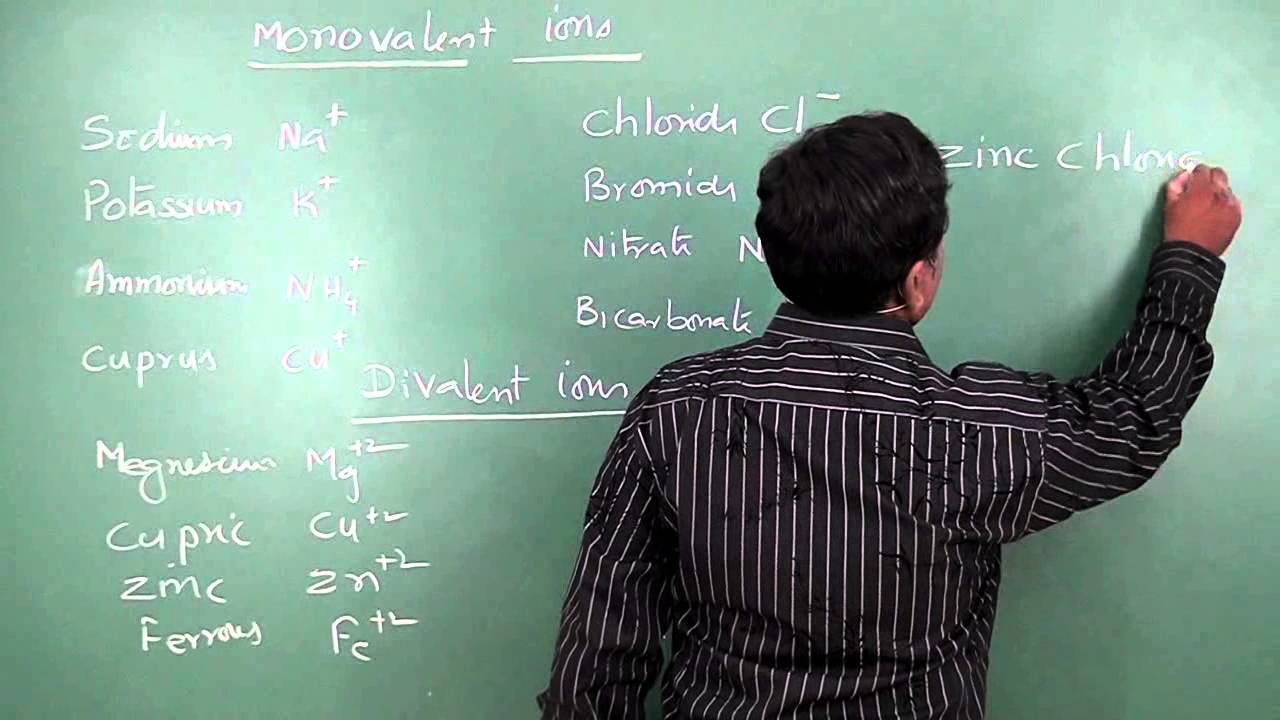 Ion and Monovalent ions - YouTube
