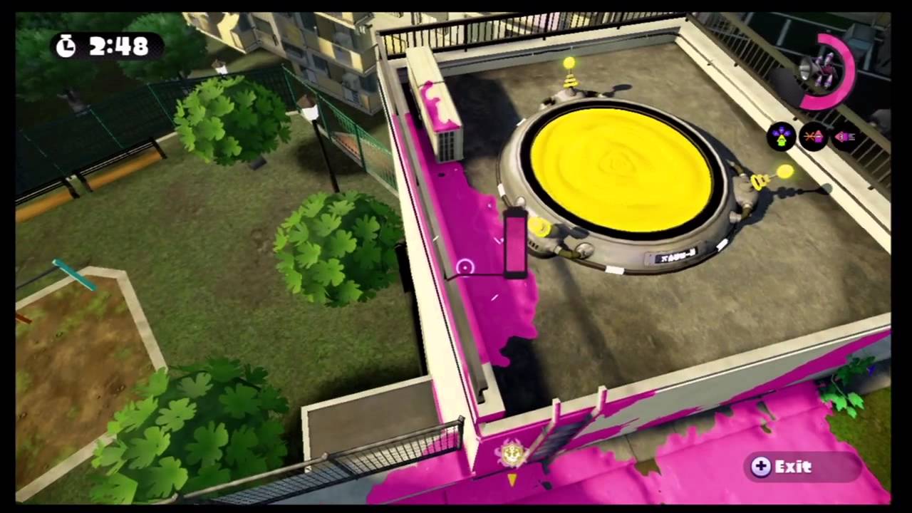 Splatoon - Almost going to the enemy's spawn point in Flounder Heights ...