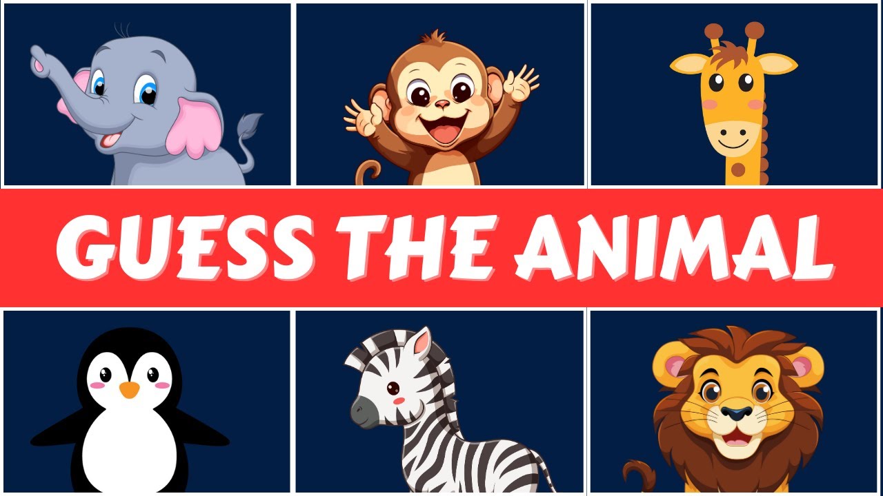 Peek-a-Boo! Guess the Animal in 5 Seconds For Toddlers | Educational ...