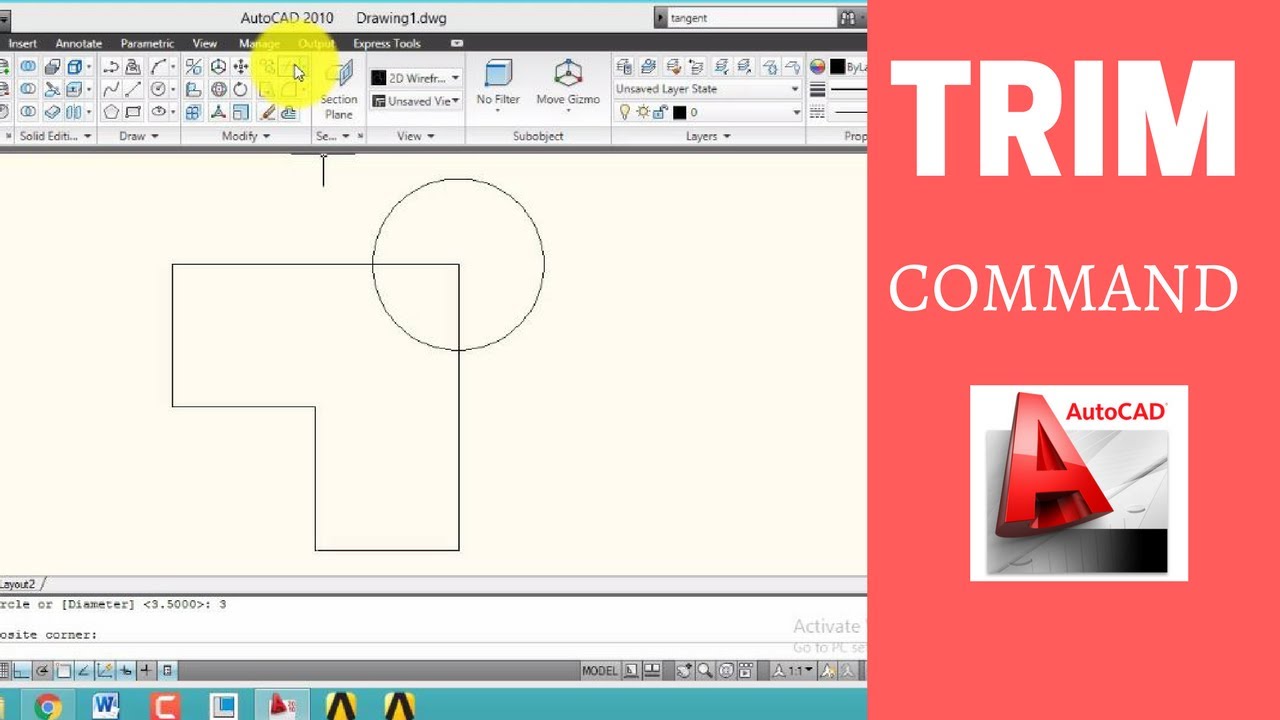 TRIM COMMAND IN AUTOCAD YouTube trim-command-in-autocad-youtube