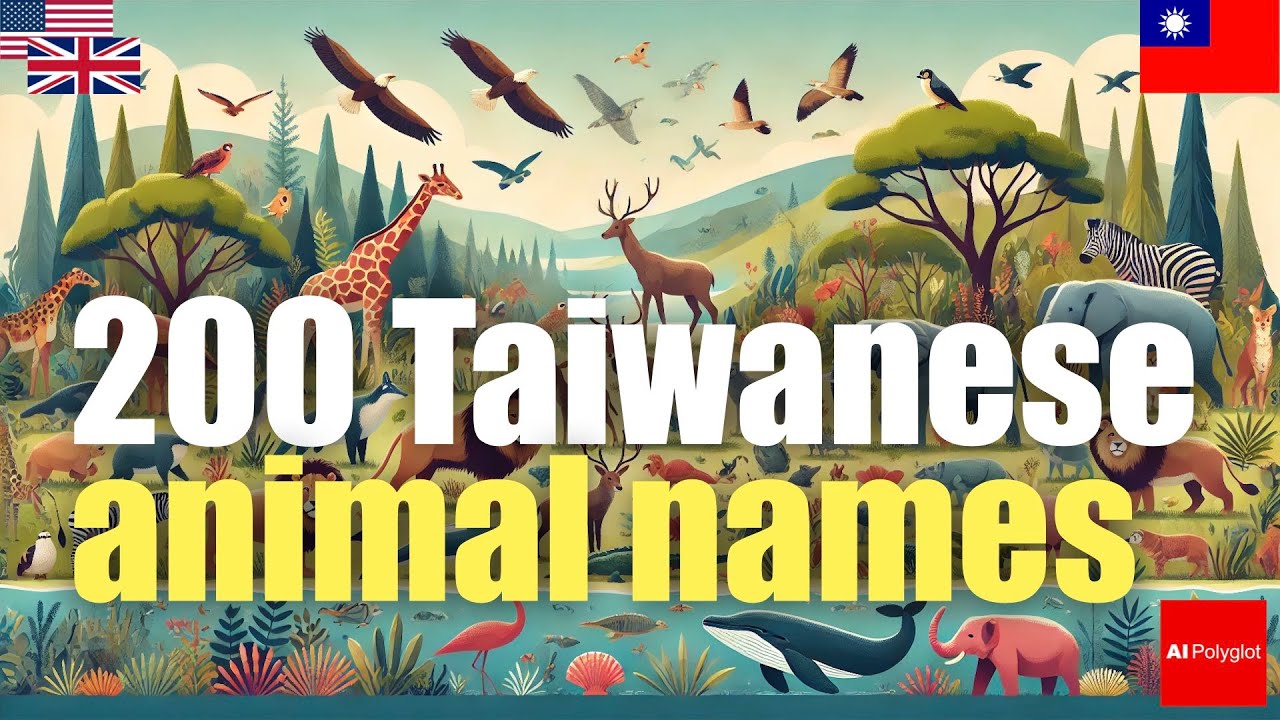 200 Taiwanese animal names | Passive listening - YouTube