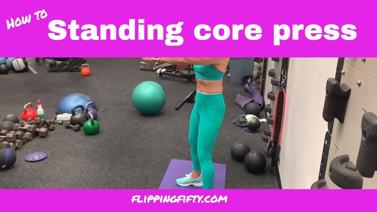 CORE Exercise After 50 : Standing Front Press - YouTube