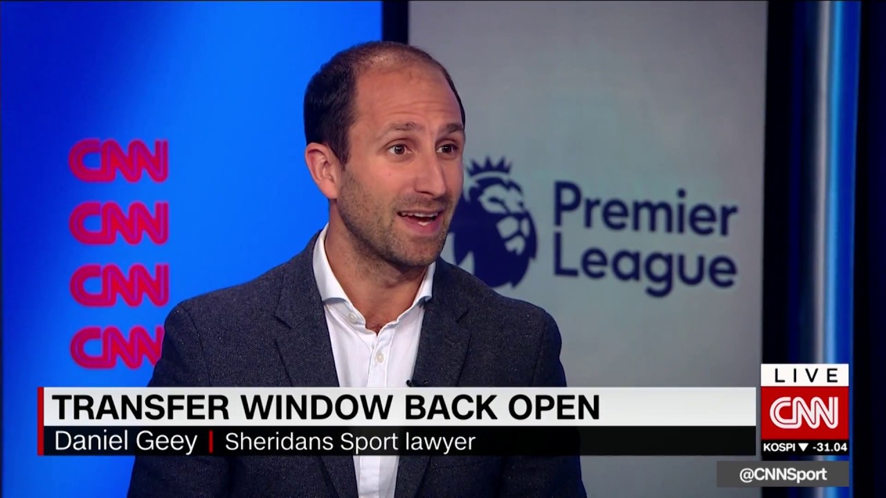Daniel Geey CNN Football Transfer Window Interview - YouTube