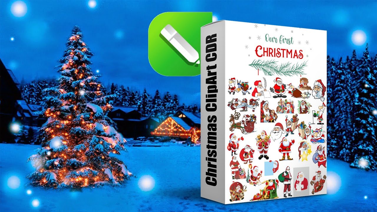 Christmas Editable ClipArt Download For Corel Draw CDR Files |English ...