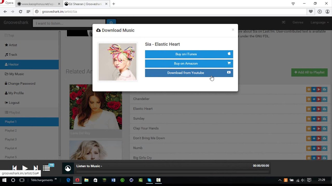 Comment télécharger la musique de Grooveshark - YouTube