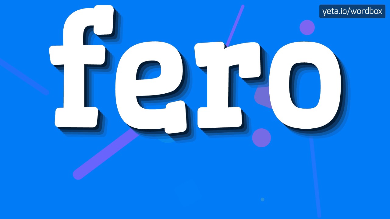 FERO - HOW TO PRONOUNCE IT!? - YouTube
