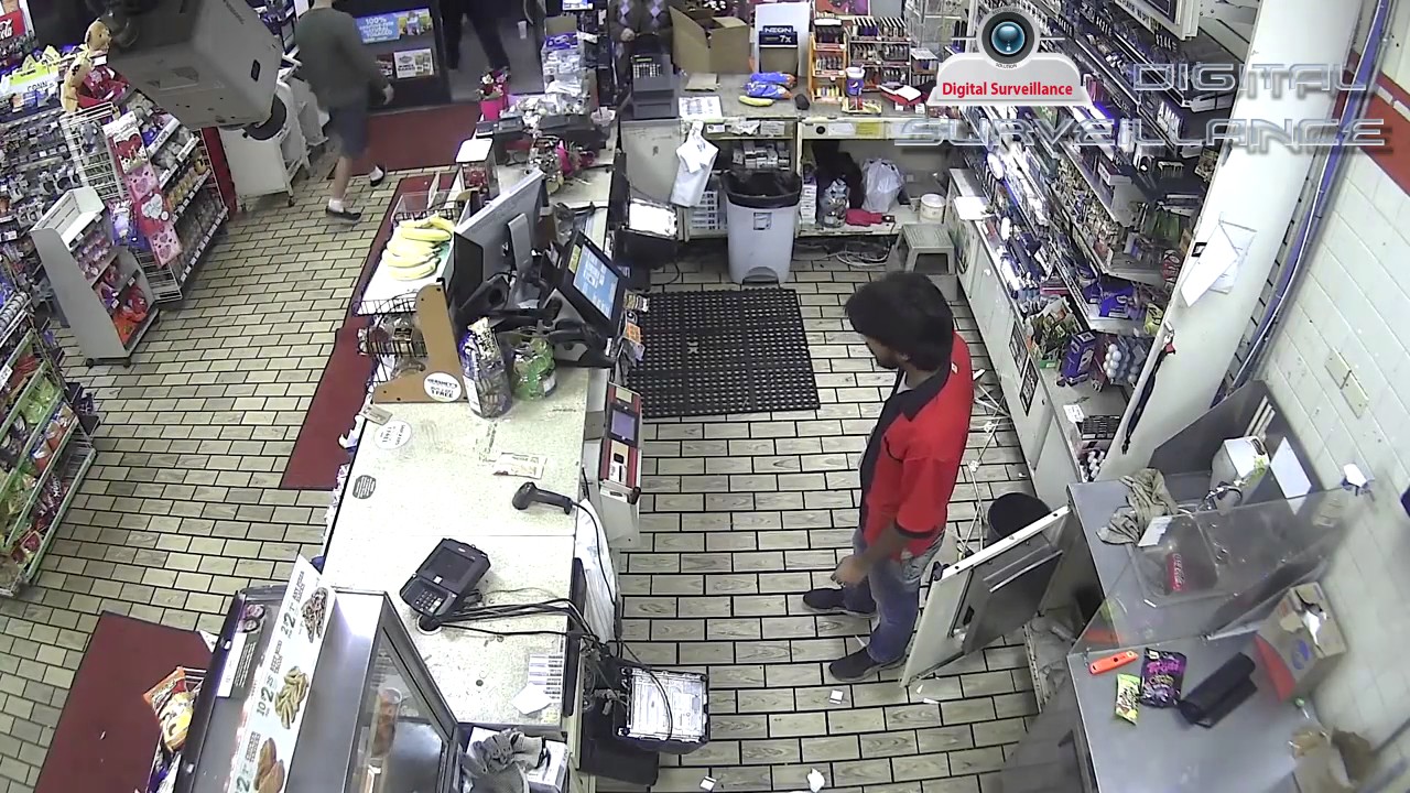 CCTV Video Assault & Property Damage at 7-Eleven Store - YouTube