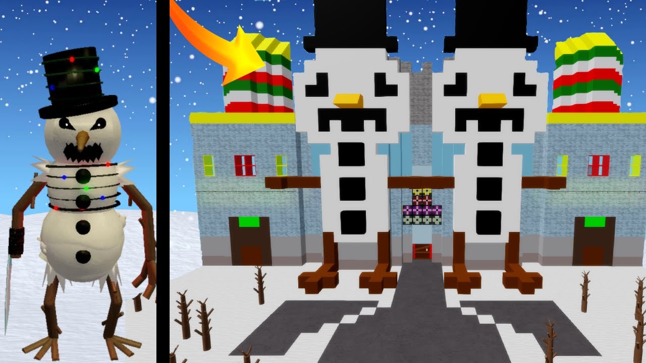 ROBLOX PIGGY MR BLISS'S SNOWMAN CASTLE MAP (PIGGY BUILD MODE) - YouTube