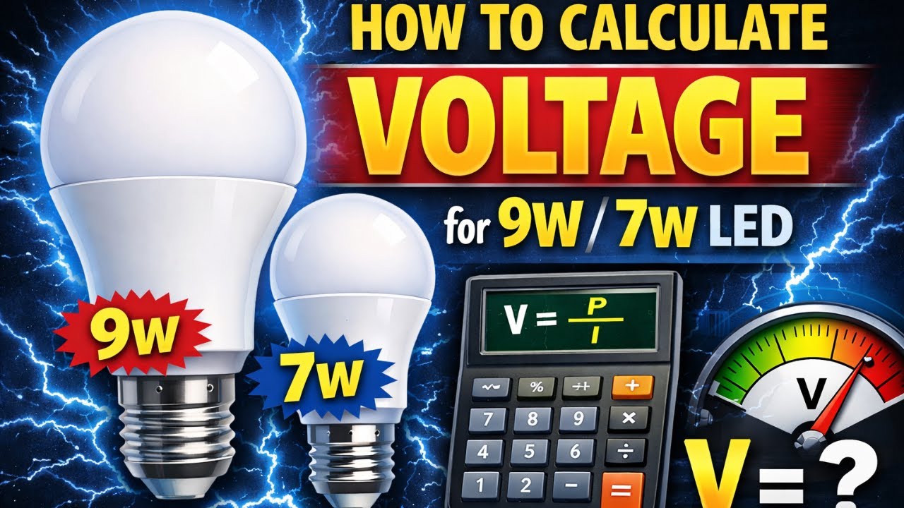 how calculate led driver voltage || which drive is used - YouTube