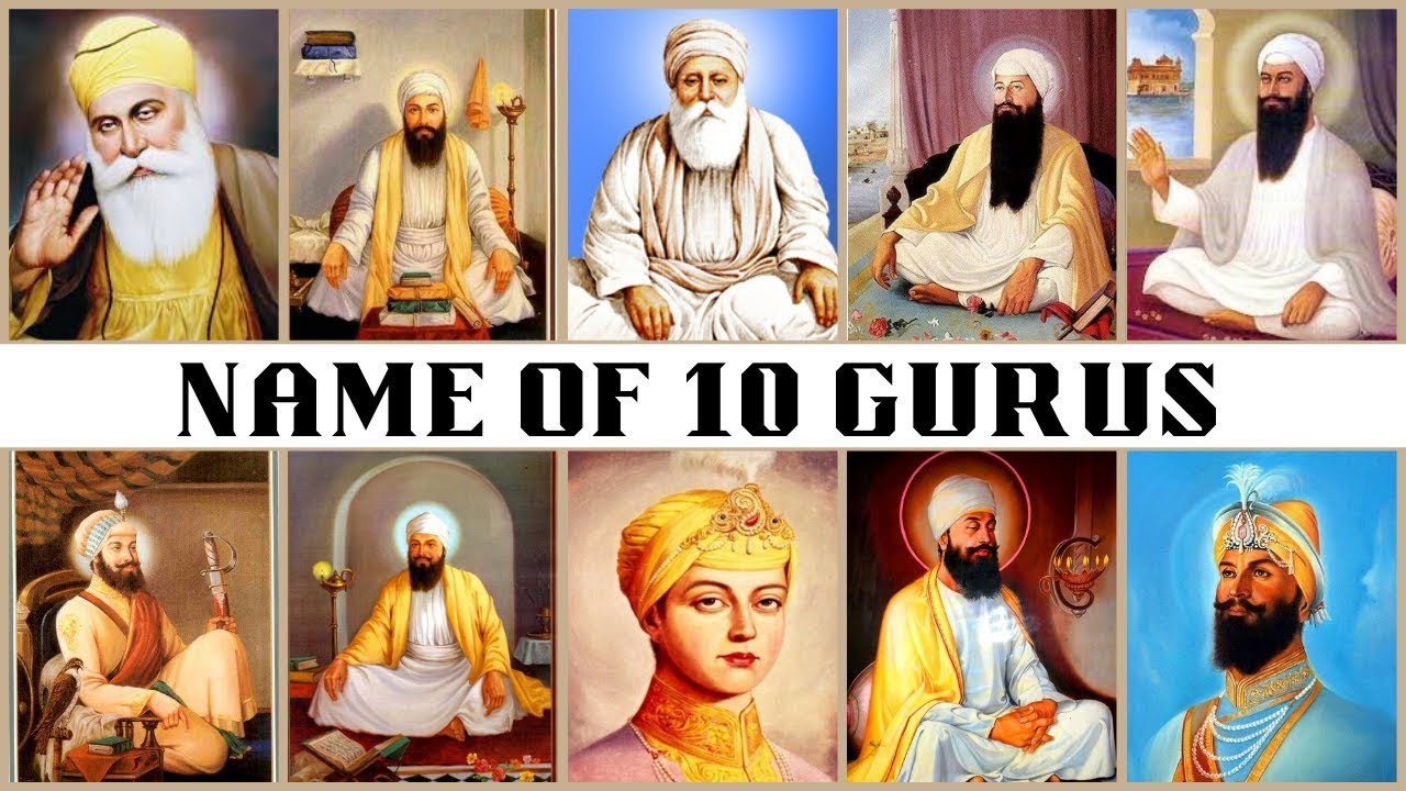 || Name of 10 Gurus || ਸਿੱਖ ਗੁਰੂਆ ਦੇ ਨਾਮ || Name Of Sikh Gurus in ...