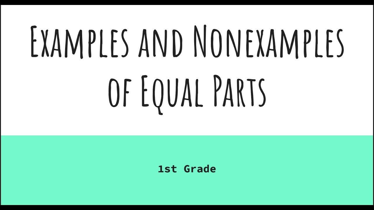 Equal Parts Lesson - YouTube