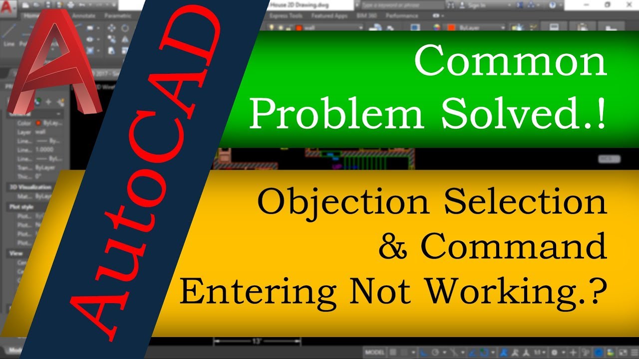 AutoCAD Tutorial - Object Selection & Object Command Problem - Solved ...