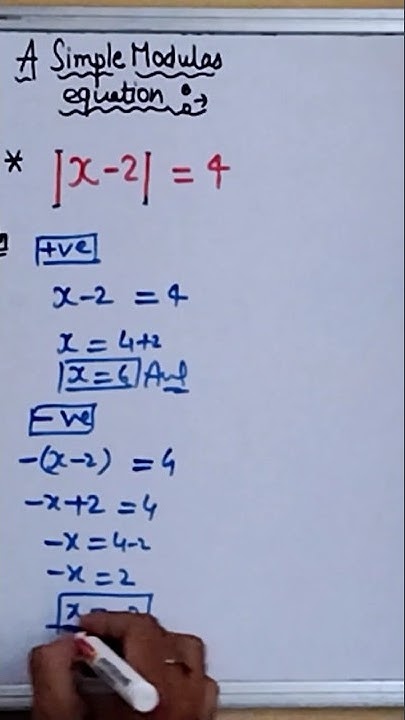 Solution of modulus equation - YouTube
