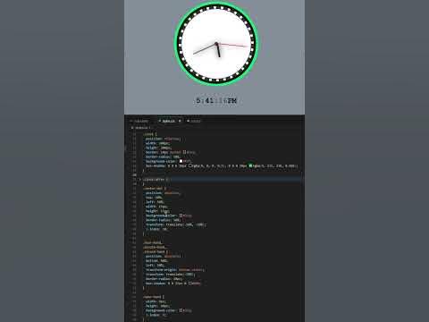 Clock - HTML, CSS and Js #css #html #cssbattle #shorts #battles4u - YouTube