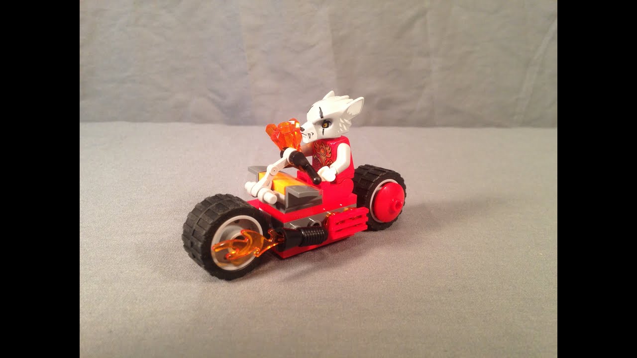 Lego Chima: Worriz's Fire Bike Polybag Review - YouTube