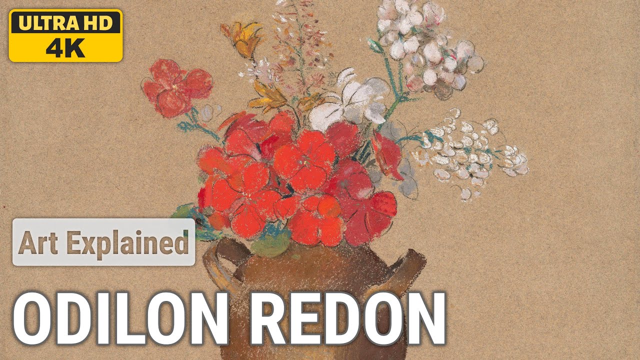Odilon Redon: A collection of 10 artworks with title and year, around ...