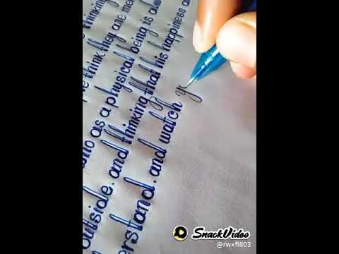 Best handwriting in the world - YouTube