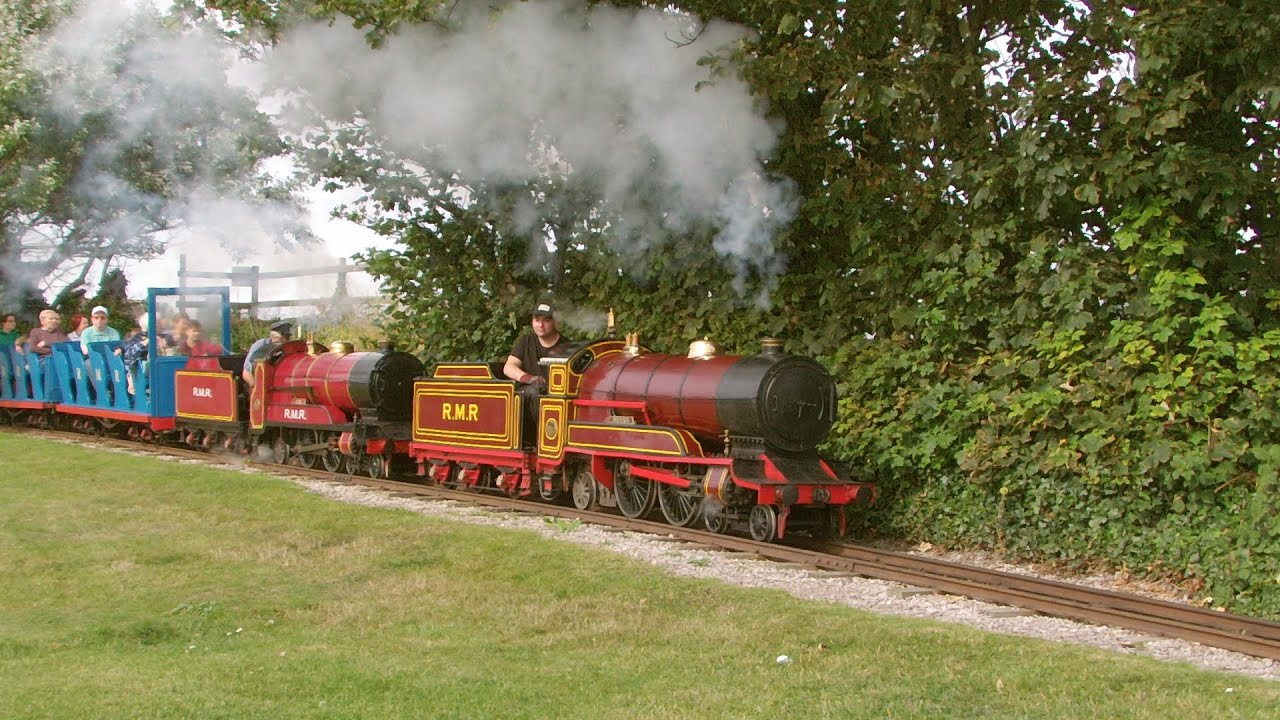 Rhyl Miniature Railway 30.8.2015 - Double Header Day with Michael and ...