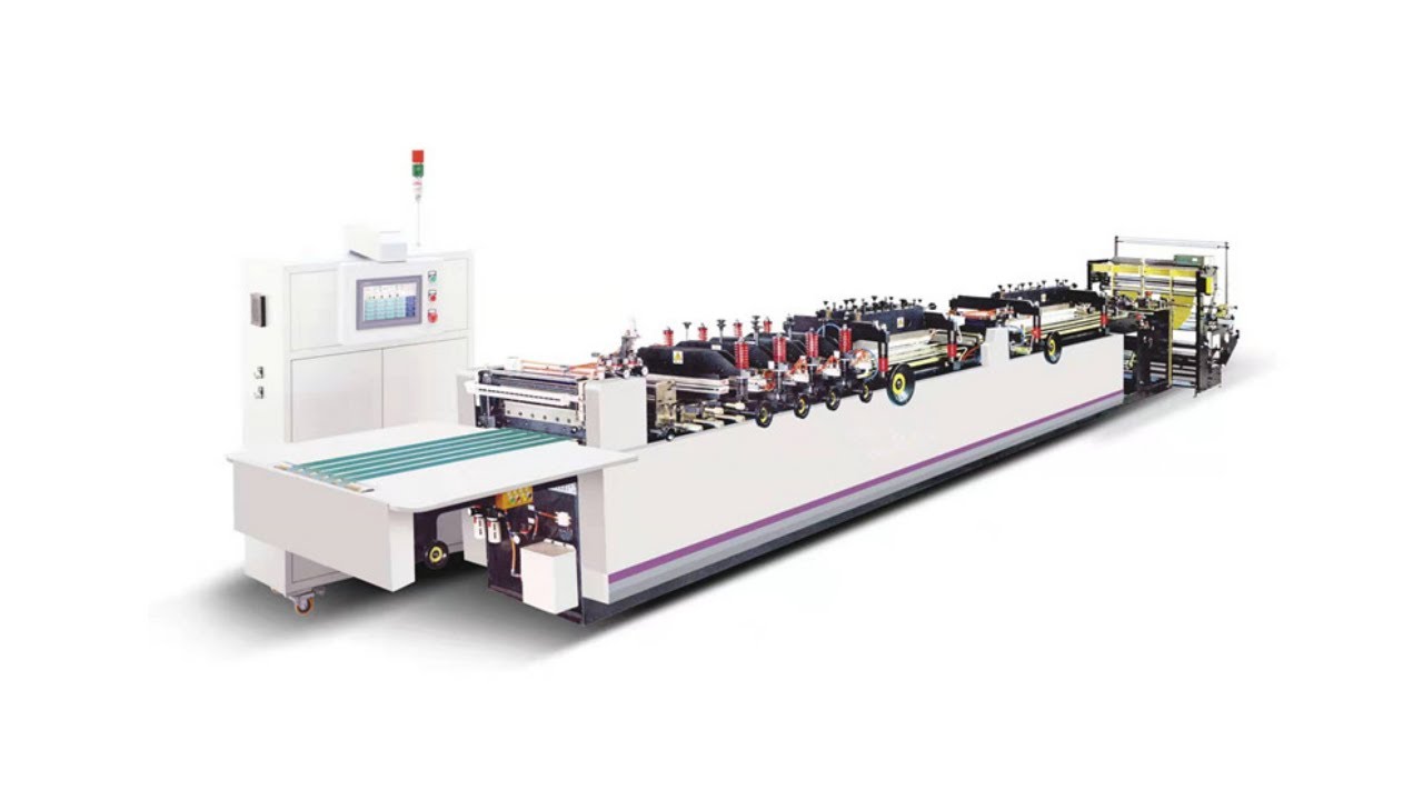 three side sealing with four side sealing bag making machine - YouTube