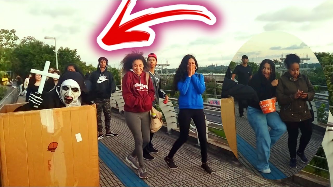 Nun Prank Scaring Beautiful Brazilian girls - YouTube