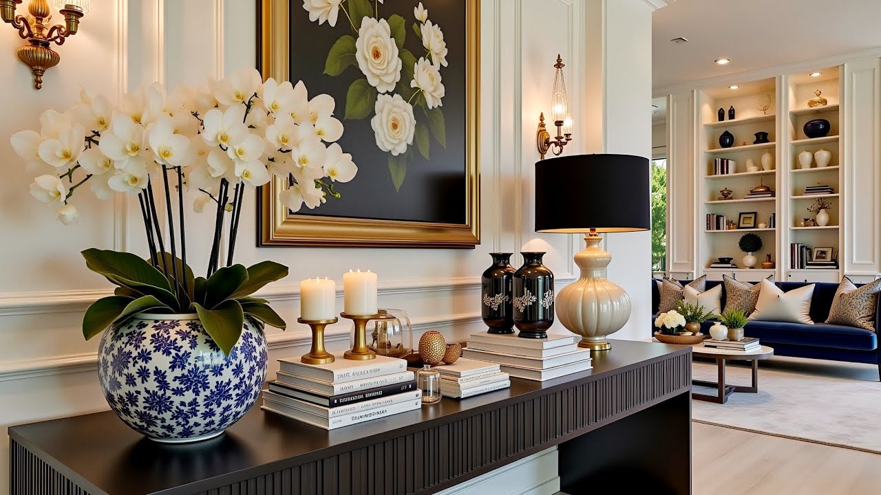 Modern Luxury Console Table & Interior Design Trends 2026 Elegant ...