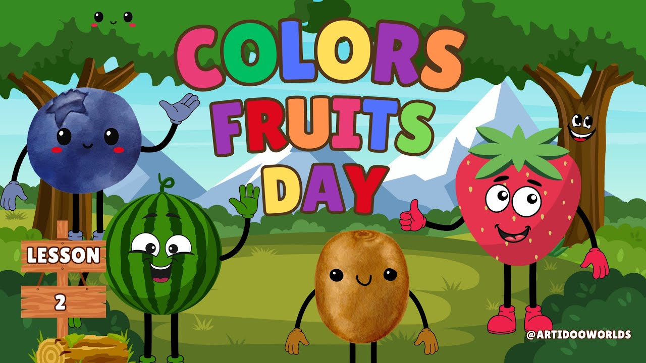 Colors and Fruits for Kids 🍉🫐 | Fun & Easy English Lesson for Kids! 🍓🥝 ...