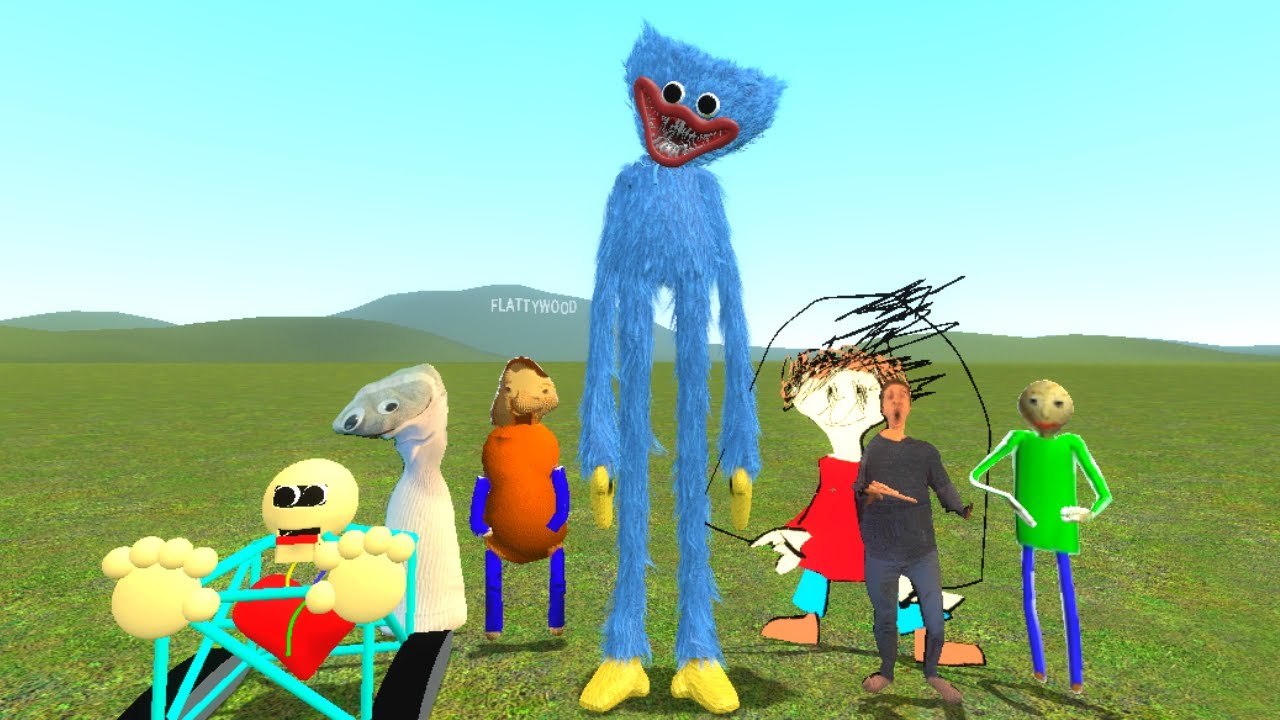 POPI PLAYTIME FIGHTS AGAINST BALDI - YouTube