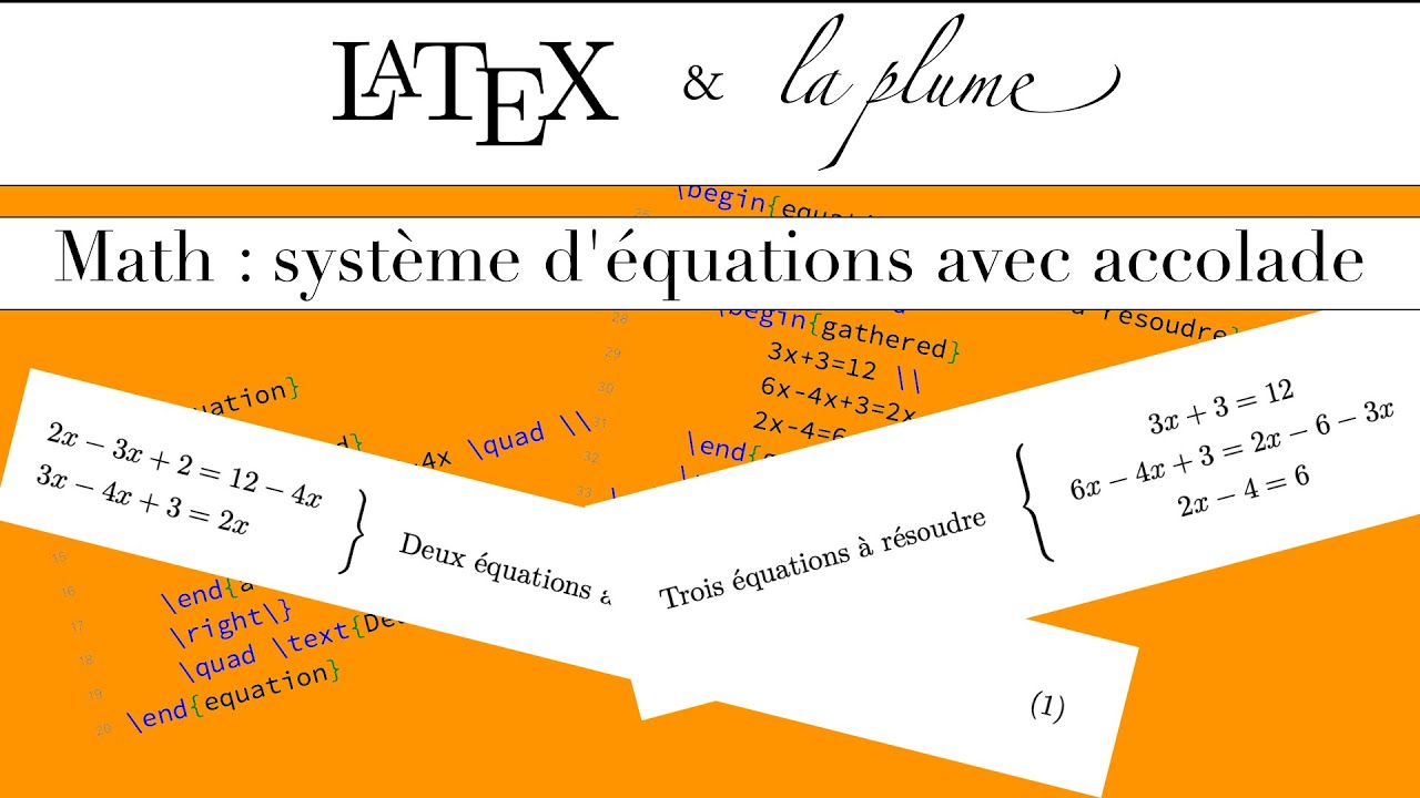 #53 Math : équations avec des accolades - YouTube