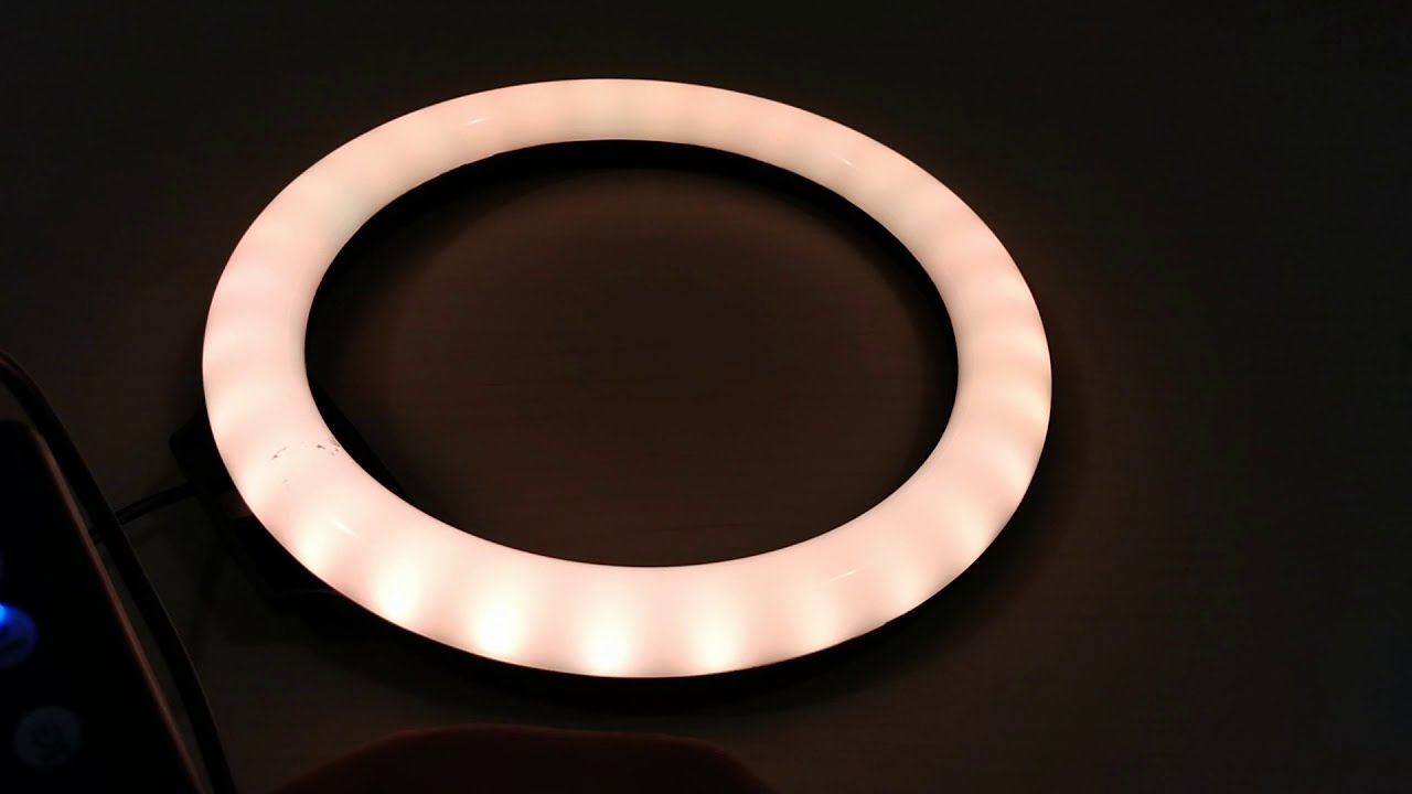 RGB LED Soft Ring Light MJ26 - YouTube