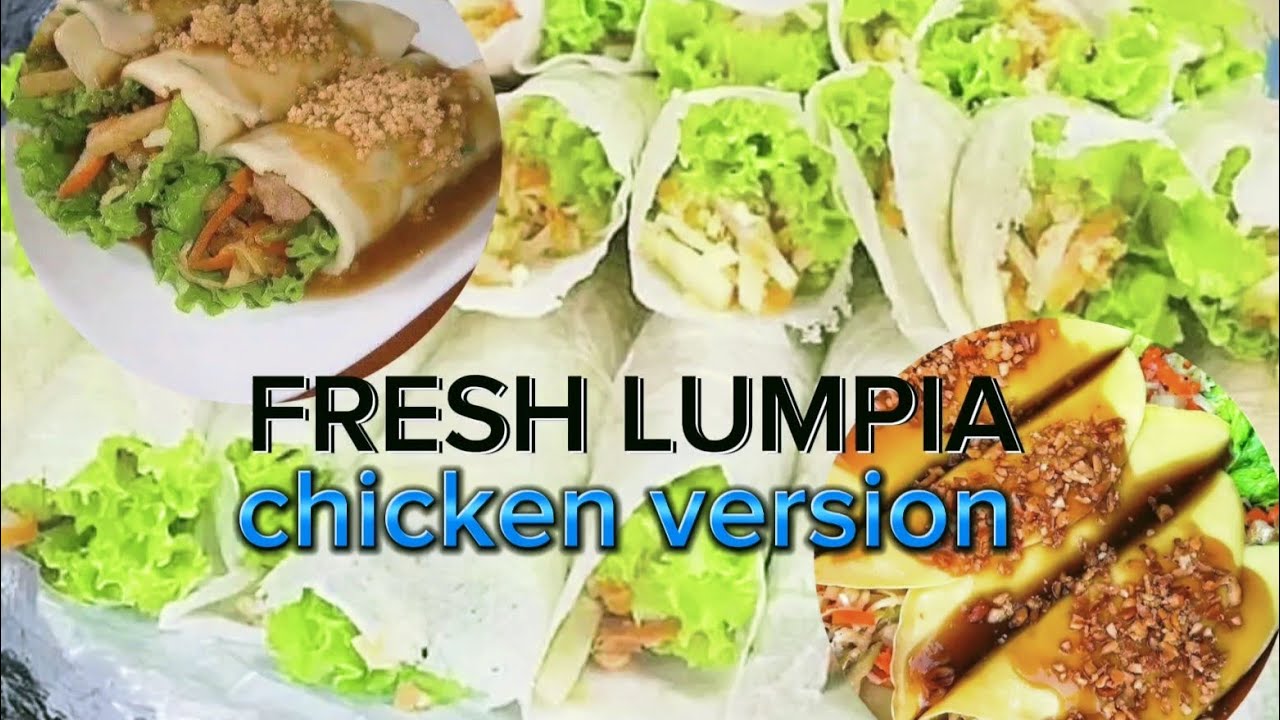 FRESH LUMPIA(chicken version) kasi holyweek bawal ang karne ng baboy ...