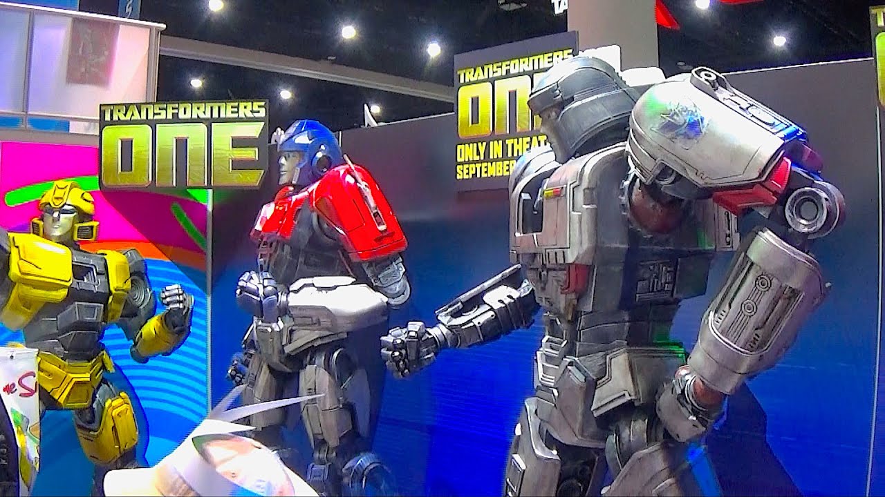 Transformers One Exhibit and Transformers Action Figures at Comic Con ...