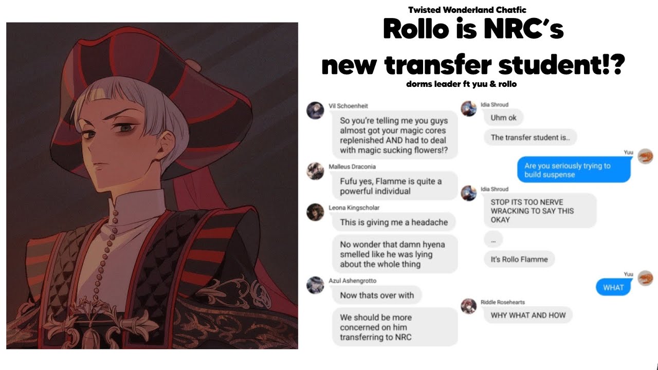 Rollo is NRC’s new transfer student | Twisted Wonderland Text Story ...