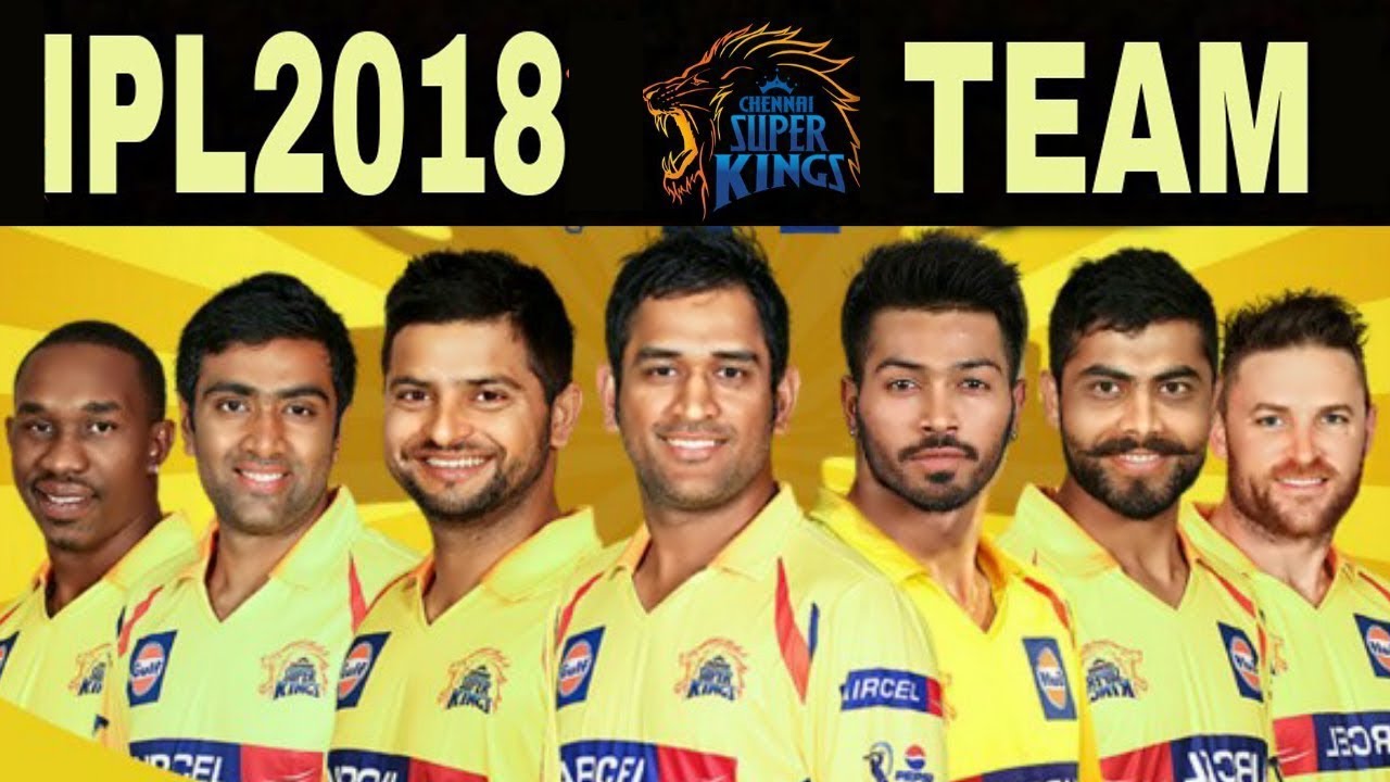 Chennai super kings team 2018| Indian Premium League 11| CSK team 2018 ...