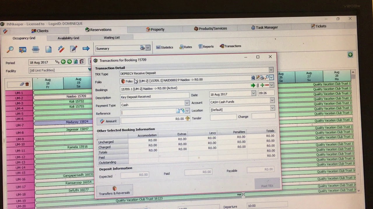 Front Office - How to do a Booking Transaction - YouTube