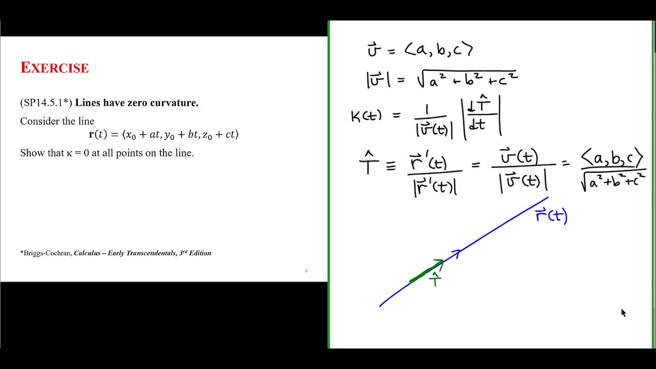 Lines Have Zero Curvature - YouTube