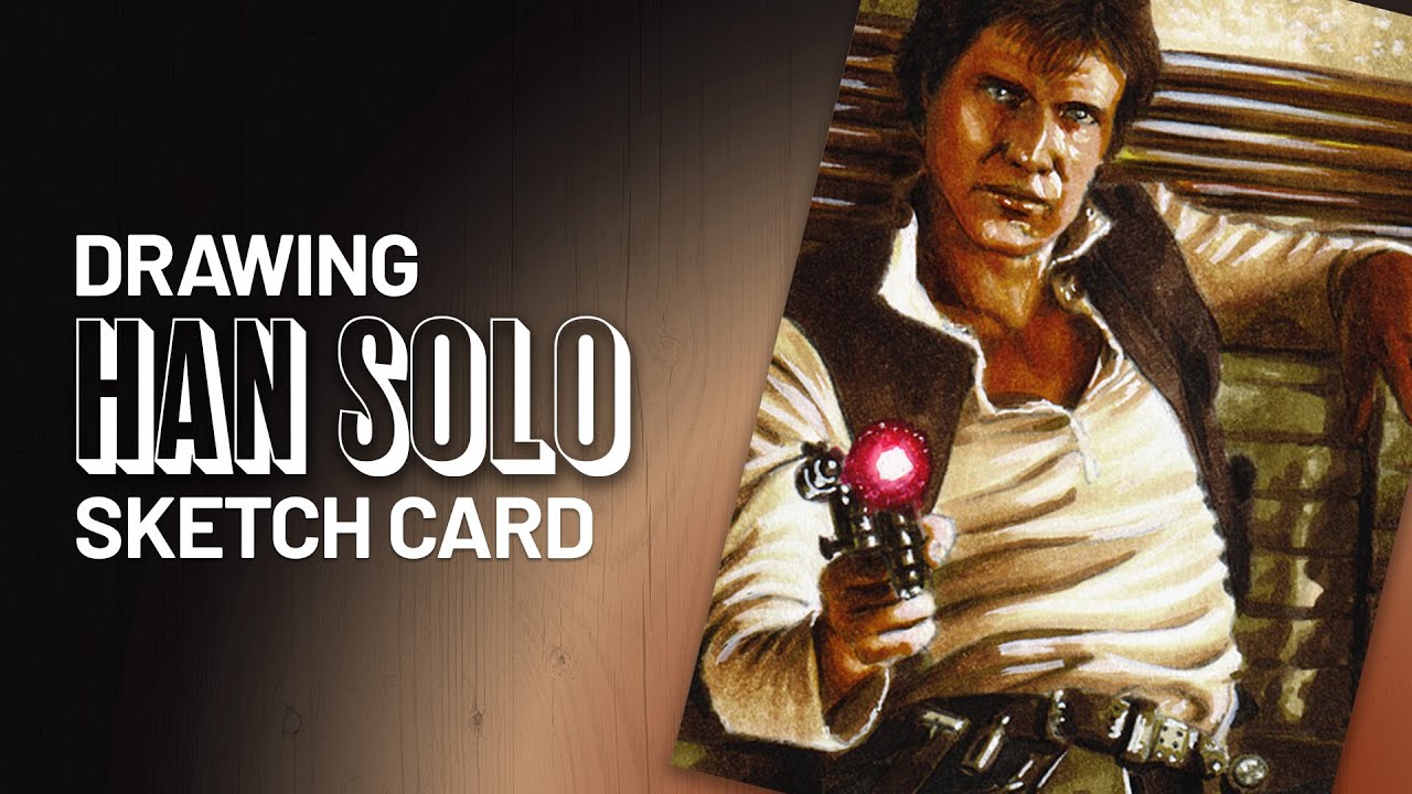 Star Wars Art Show: Han Solo Sketch Card with Ohuhu Markers - YouTube
