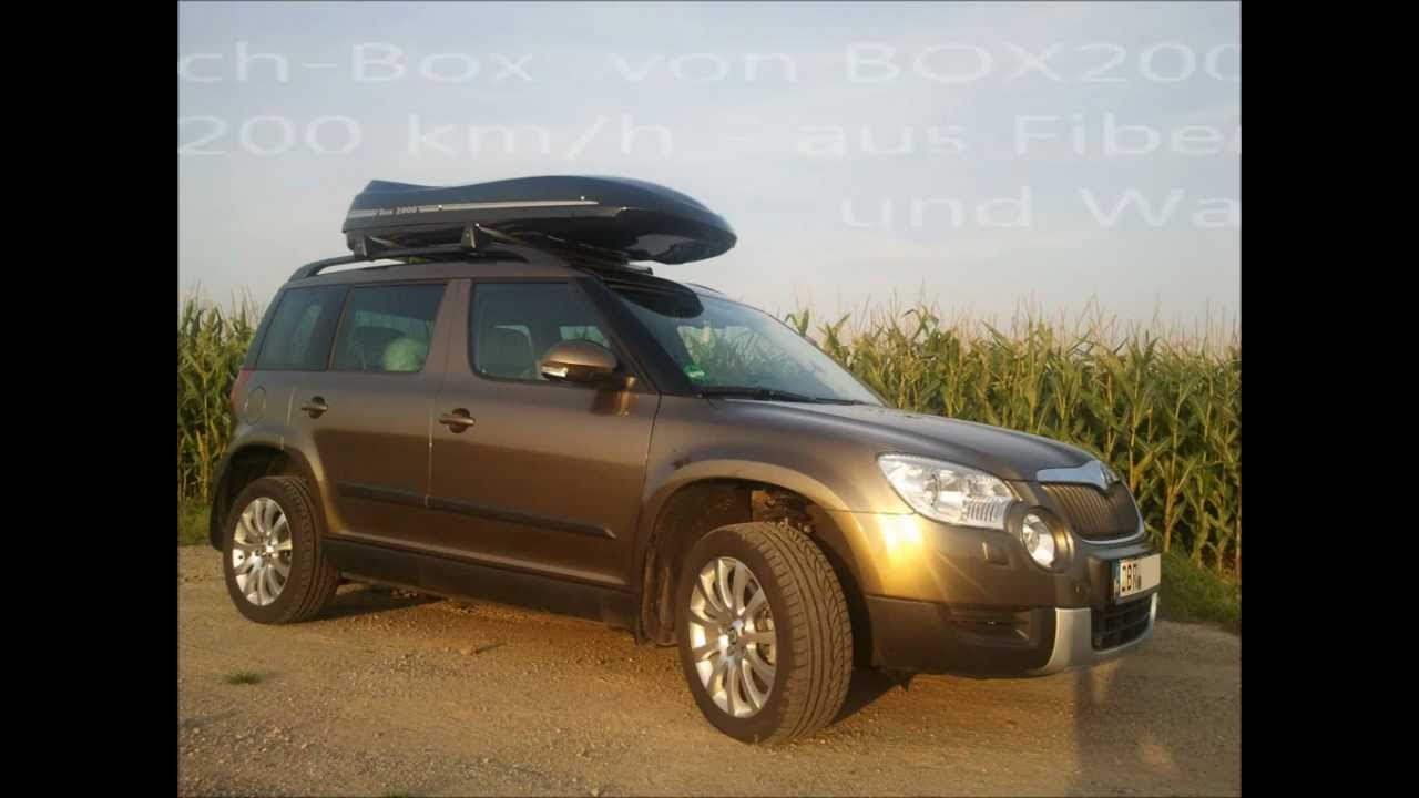 Verwunderlich Dachbox Skoda Yeti Bilder