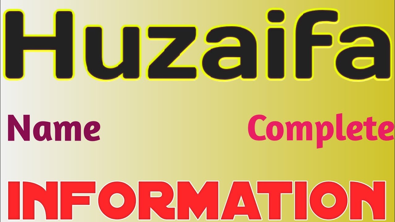 Huzaifa Name Meaning Huzaifa Name Full Details Huzaifa Naam Ki huzaifa-name-meaning-huzaifa-name-full-details-huzaifa-naam-ki