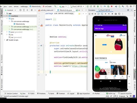 How to Convert Website to Android App With Android Studio Source Code - YouTube