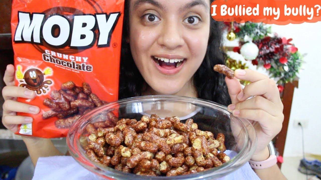 Eating Moby Chocolate Puff Chips MUKBANG - YouTube