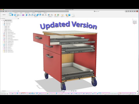 Woodworking with Fusion 360 - Incorporating Drawer Slides - YouTube