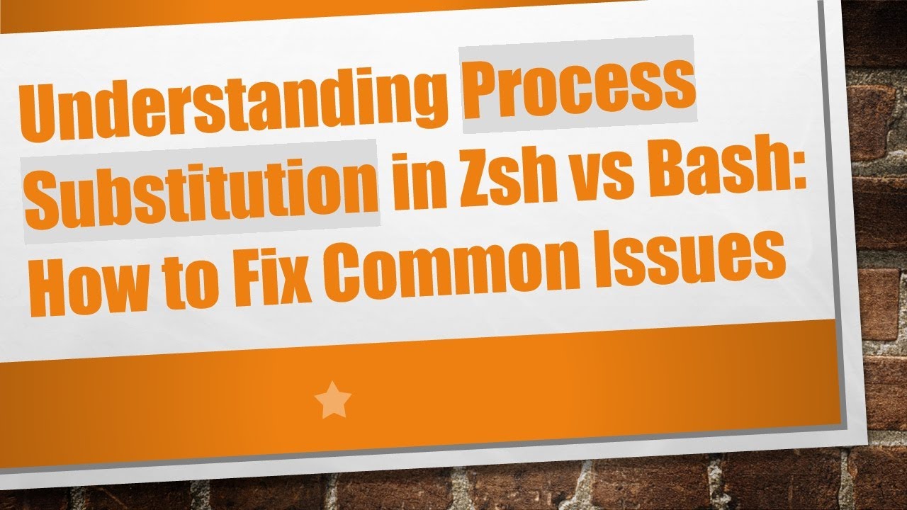 Understanding Process Substitution in Zsh vs Bash: How to Fix Common ...