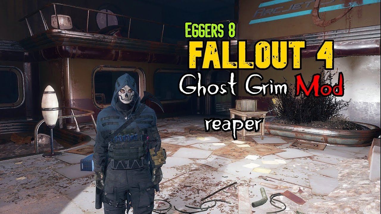 Fallout 4 GHOST GRIM REAPER SKIN SHOWCASE MOD Brutal Rampage Kills ...