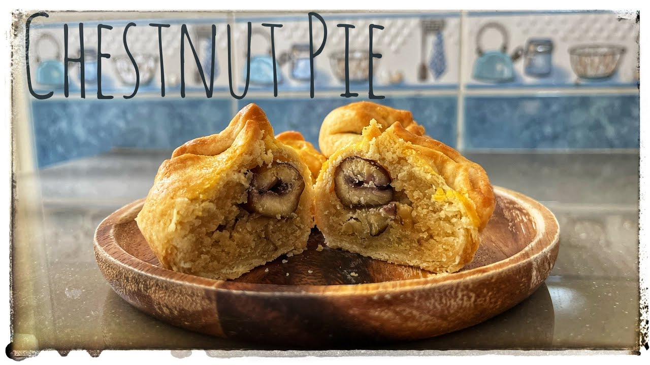Chestnut Manju (Pie)| Korean Pastry| Puff Pastry w Chestnut Almond ...