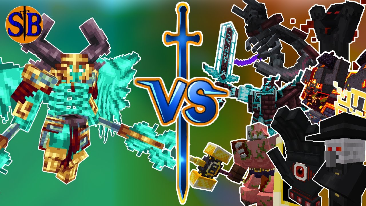 Maledictus vs Nether Bosses | Minecraft Mob Battle - YouTube