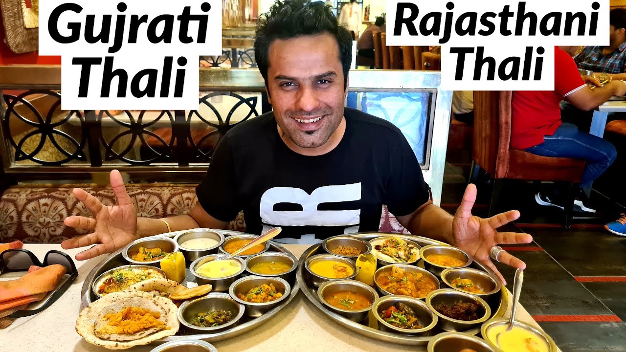 UNLIMITED GUJRATI and RAJASTHANI Thali in Delhi. Suruchi Restaurant ...
