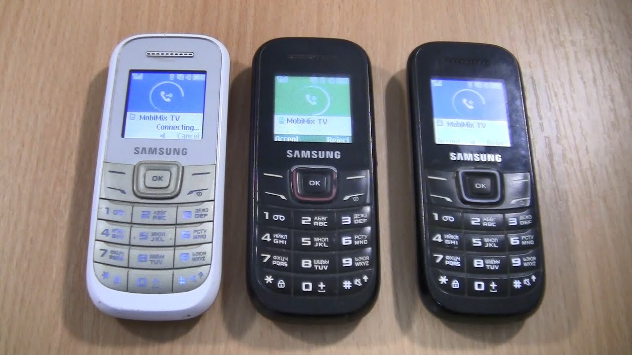 Incoming call & Outgoing call at the Same 2 Samsung 1200 M+1200R Red ...