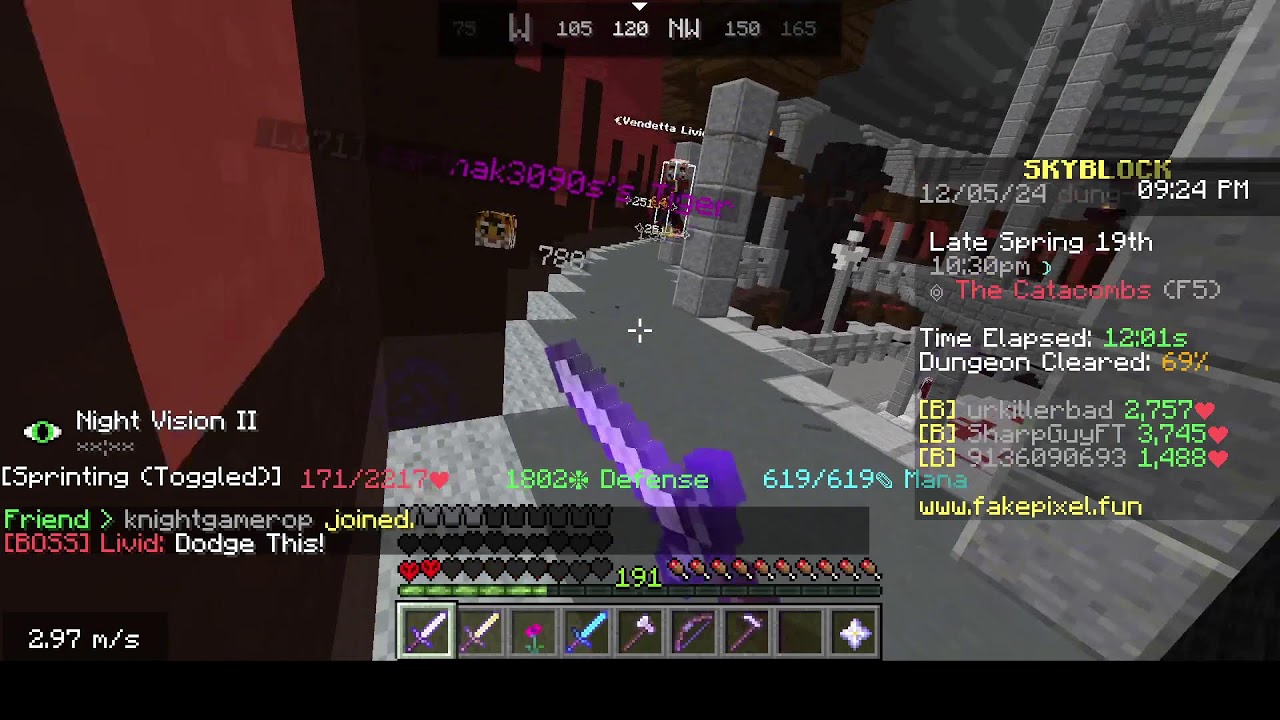MineMagic Edits Live Stream playing minecraft skyblock Hypixel Like ...
