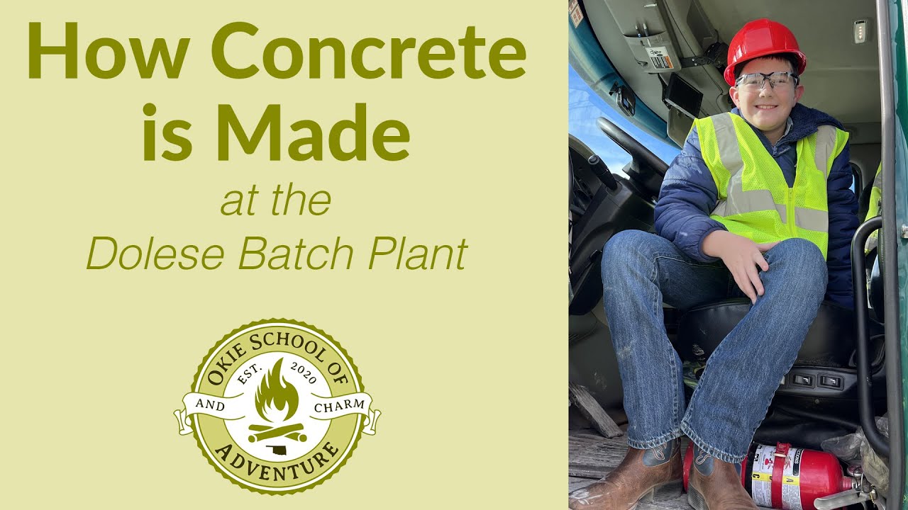 How Concrete is Made - Dolese Concrete Batch Plant Tour - YouTube